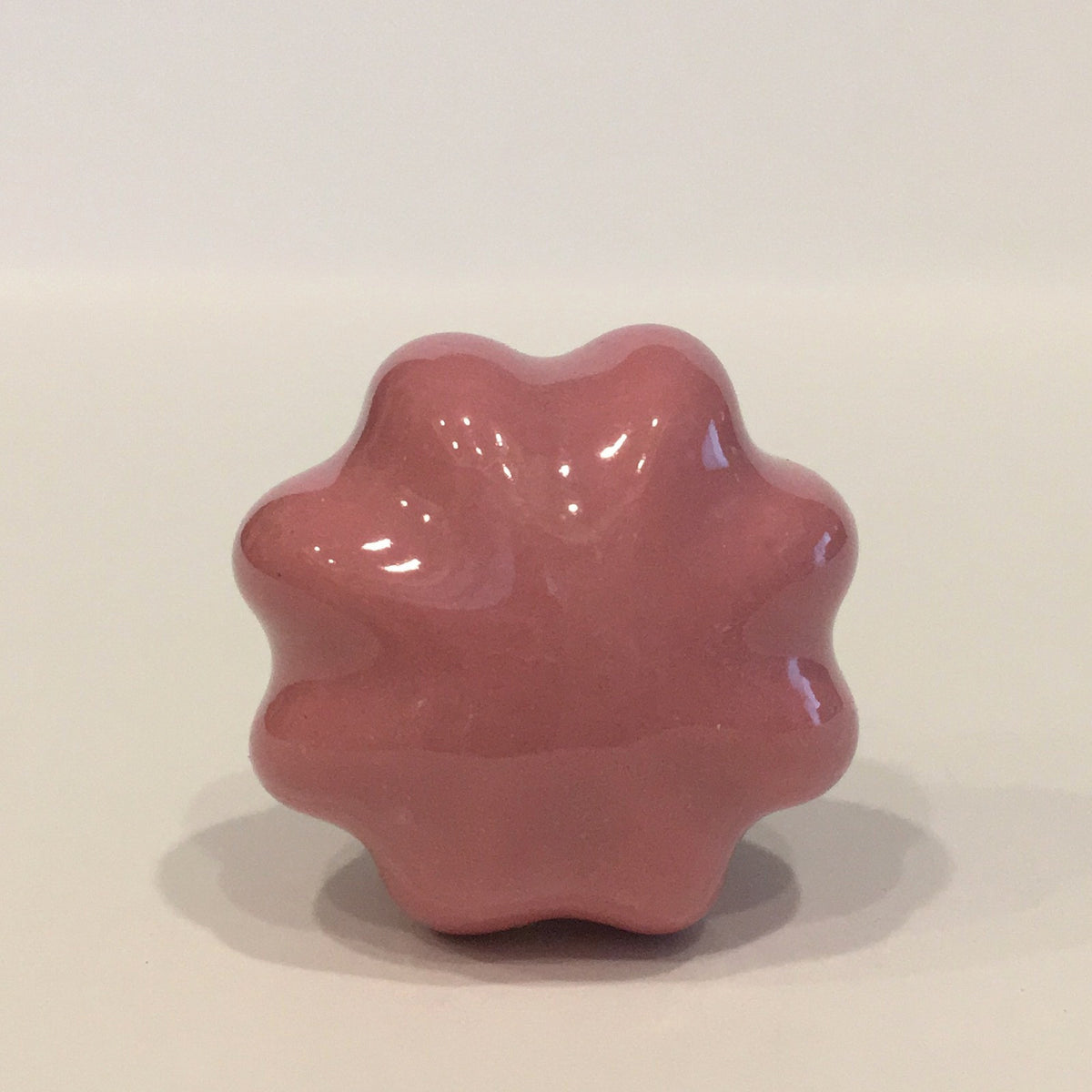 Small Scalloped Pink Cabinet Knobs Pulls Porcelain 1.0 Inch – Dwyer Home Collection