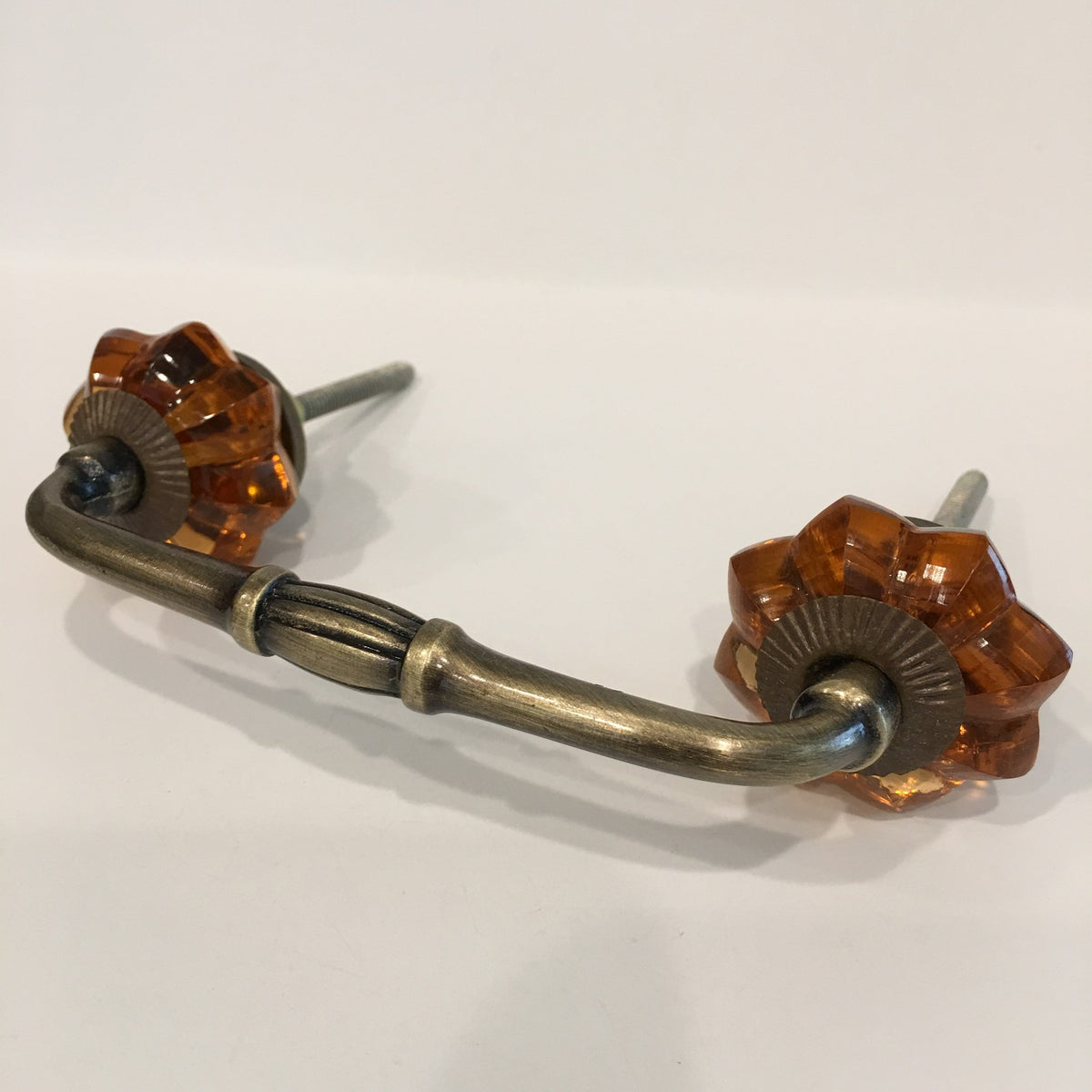 Amber Glass Flower Cabinet Handles | A-1 Customer Service – Dwyer Home ...
