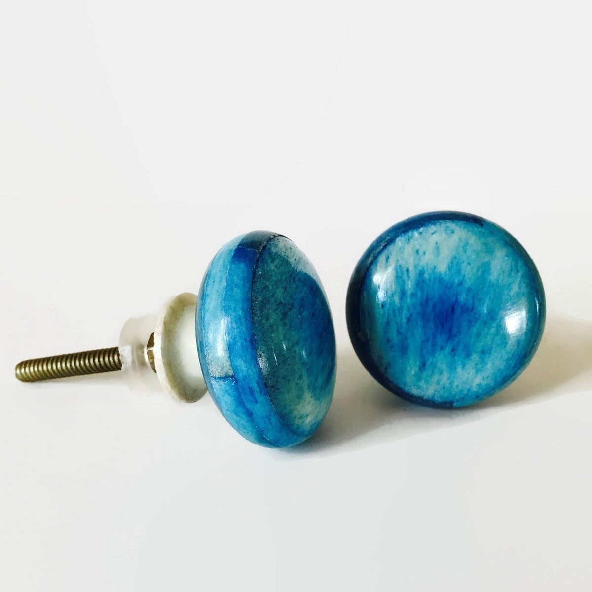 Azure Bone Cabinet Knobs Drawer Pulls 1.40 Inch – Dwyer Home Collection