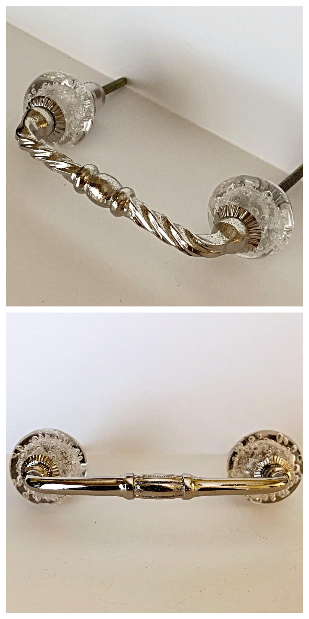Silver Handles | Glass Bubbles | Stunning for Any Kitchen – Dwyer Home ...